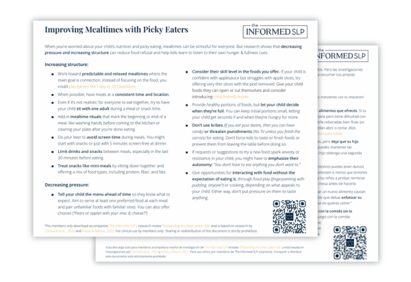 Disbanding the clean plate club