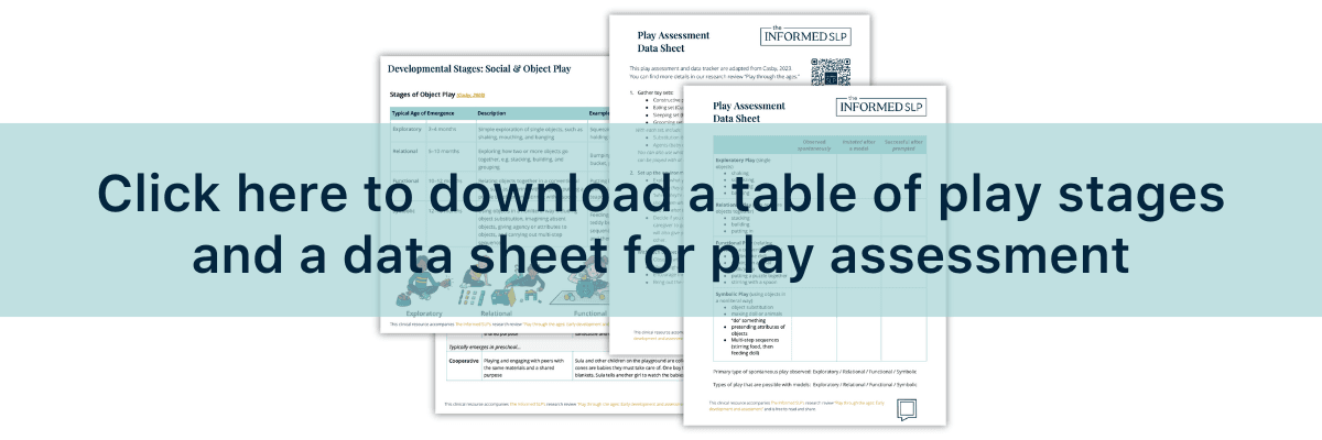 Play through the ages: Early development and assessment