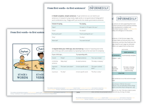 It's all about the sentences