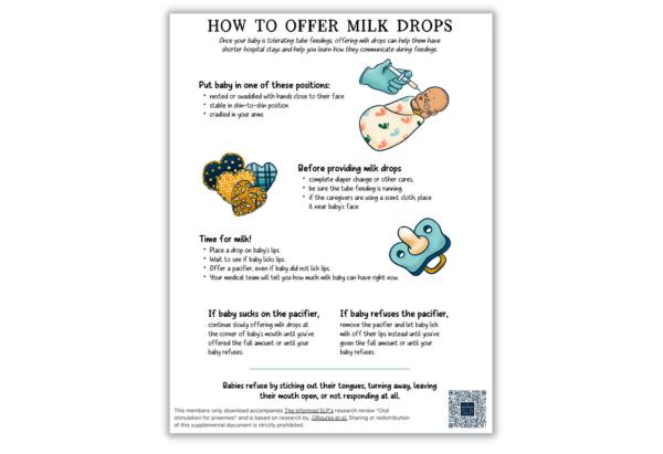 Milk-dropping the mic on pre-feeding intervention