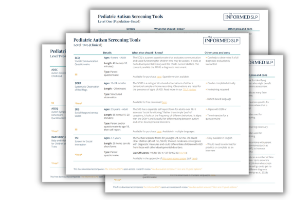 Need an autism screener? Here are 21 good options.
